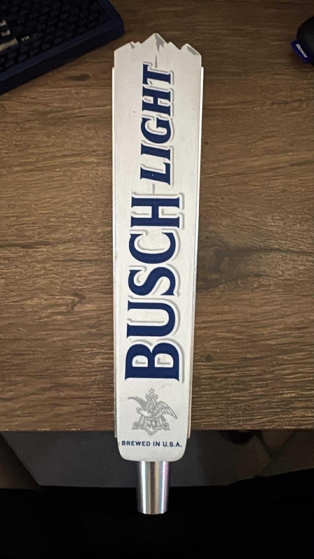 Rare Busch Light Metal Tap Handle | Aluminum Plated Bar Handle ...