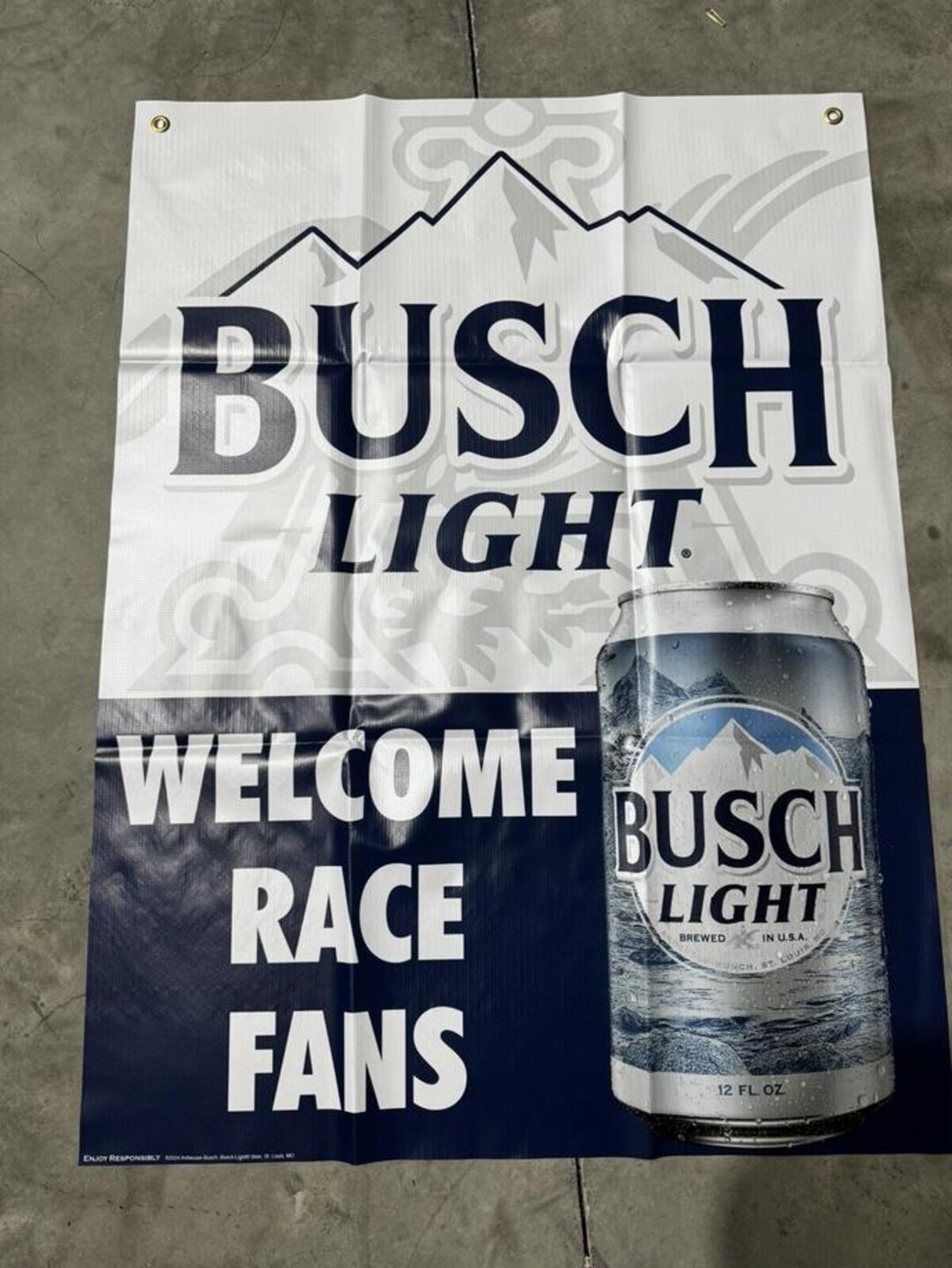 Race Sign Busch Light Racing Nascar Nhra Motorcross Welcome Race Fans ...