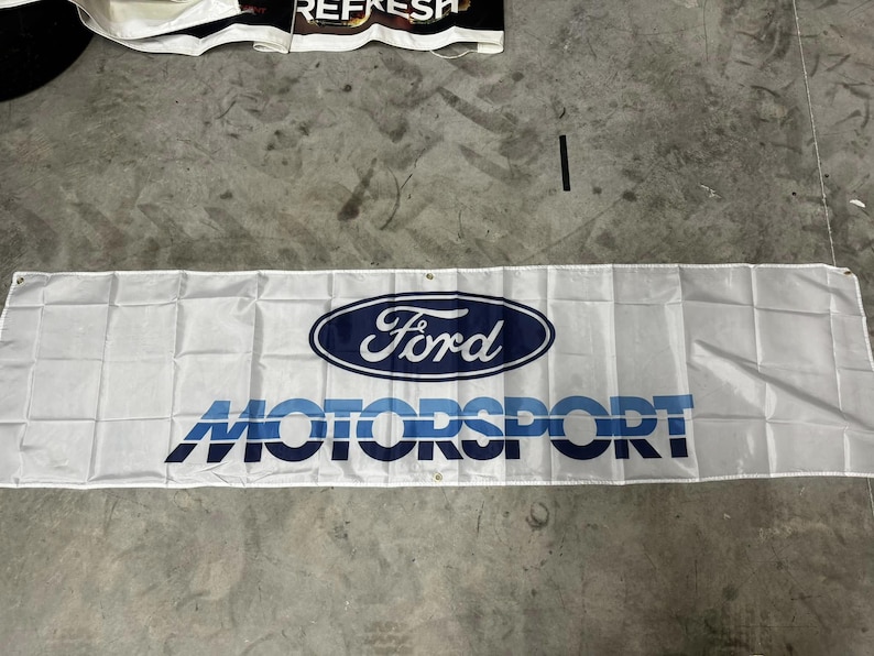 Ford Motorsport Racing Team Garage Banner Man Cave Banner 2x8ft - Etsy