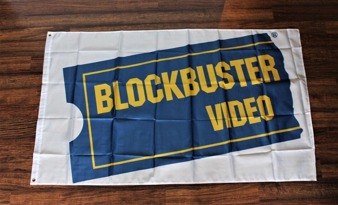 Blockbuster Video Banner Flag: Retro Movie Decor, 3x5 Ft - Etsy