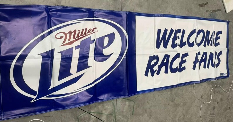 NASCAR Miller Lite Racing welcome Race Fans Banner, Nascar 3x10ft - Etsy