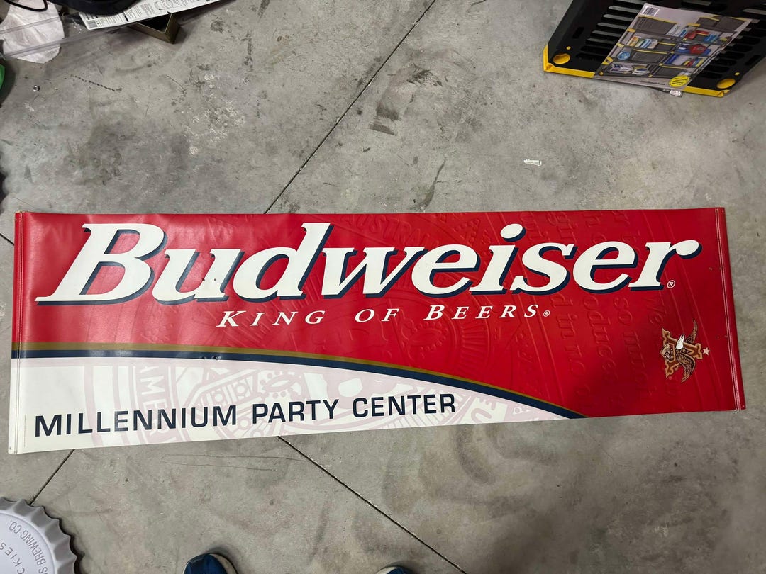 Budweiser Millennium Beer Banner – 22"x68" – Vintage Collectible - Etsy