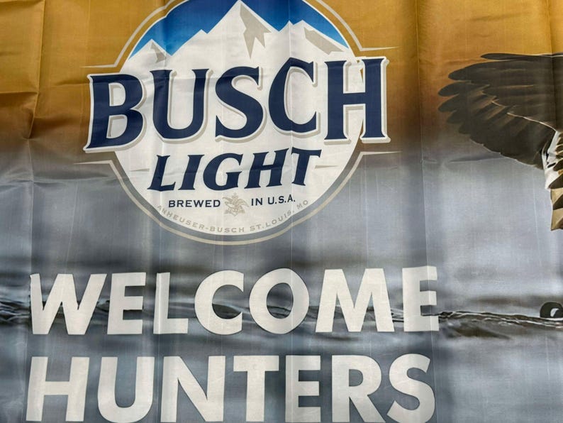 Ducks Busch Light Logo Beer Welcome Hunters Banner 3x5ft - Etsy