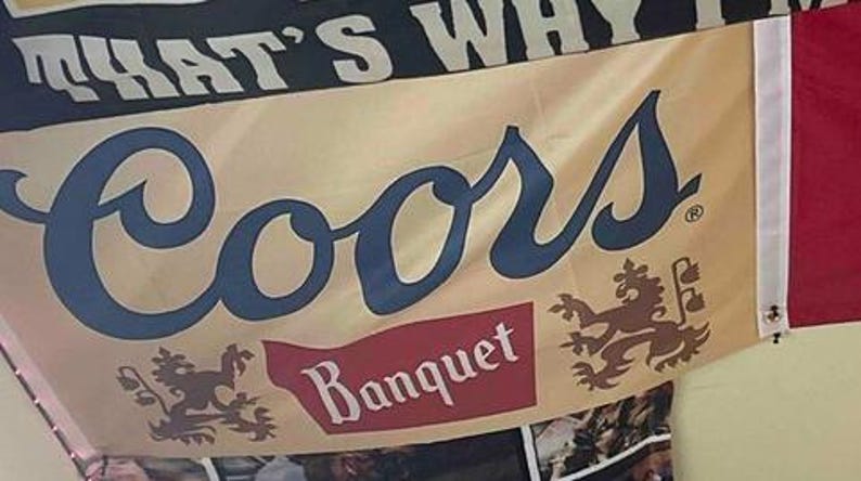 Coors Banquet Beer Flag – 3x5 Ft Banner With 2 Brass Grommets for Man ...