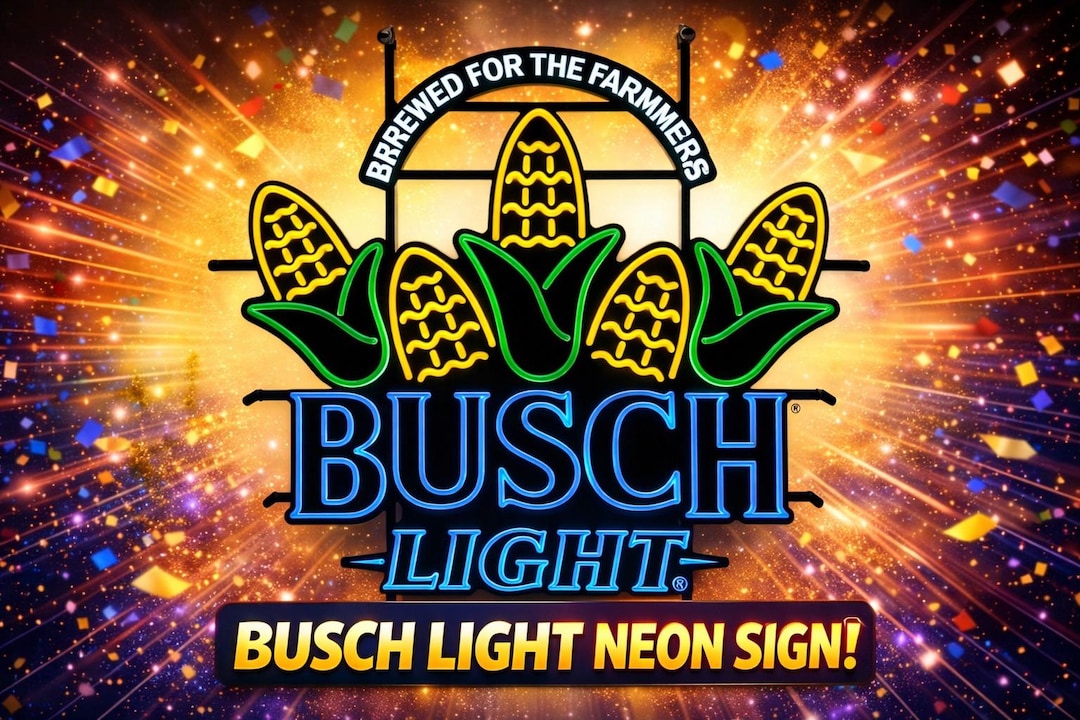 Busch Light Farming Corn LED Sign 36x36 Large Anheuser Busch Beer Bar ...