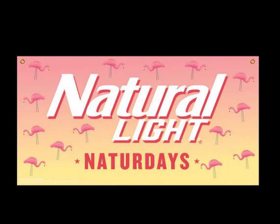 Beautiful Natural Light Naturdays Beer Banner - Etsy