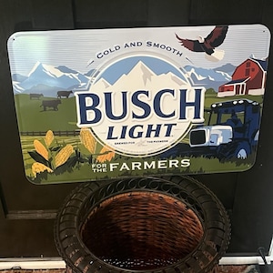 Busch Light Tractor Sign - Etsy