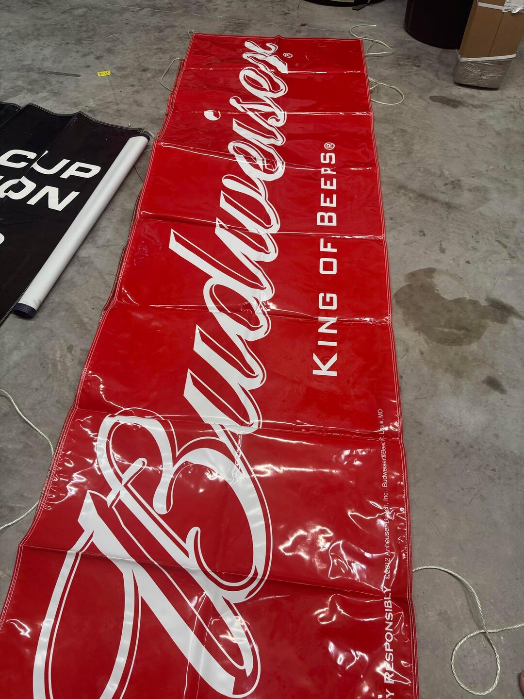 NOS Budweiser Flag Banner Man Cave Beer New Old Stock - Etsy