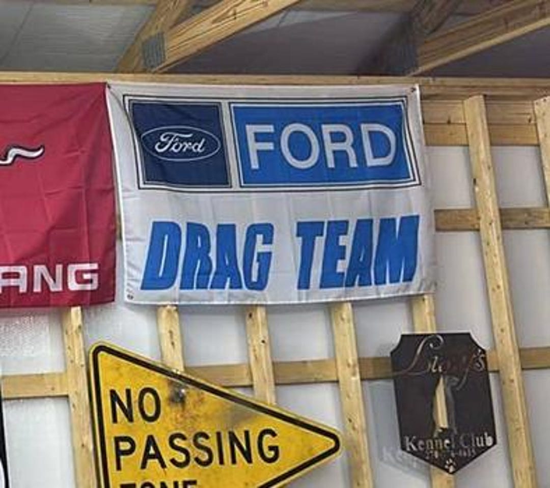 Ford Drag Racing Team Garage Banner Man Cave Banner 3x5ft - Etsy