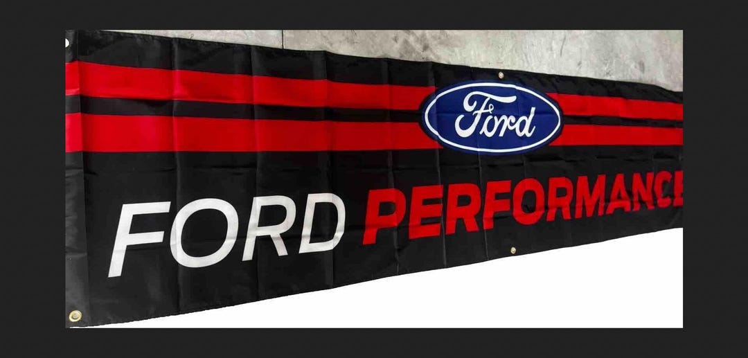 Ford Performance Racing Team Garage Banner Man Cave Banner 2x8ft - Etsy