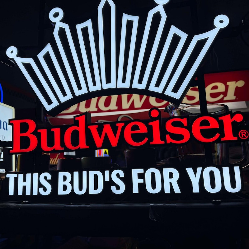 Budweiser Neon Signs - Etsy