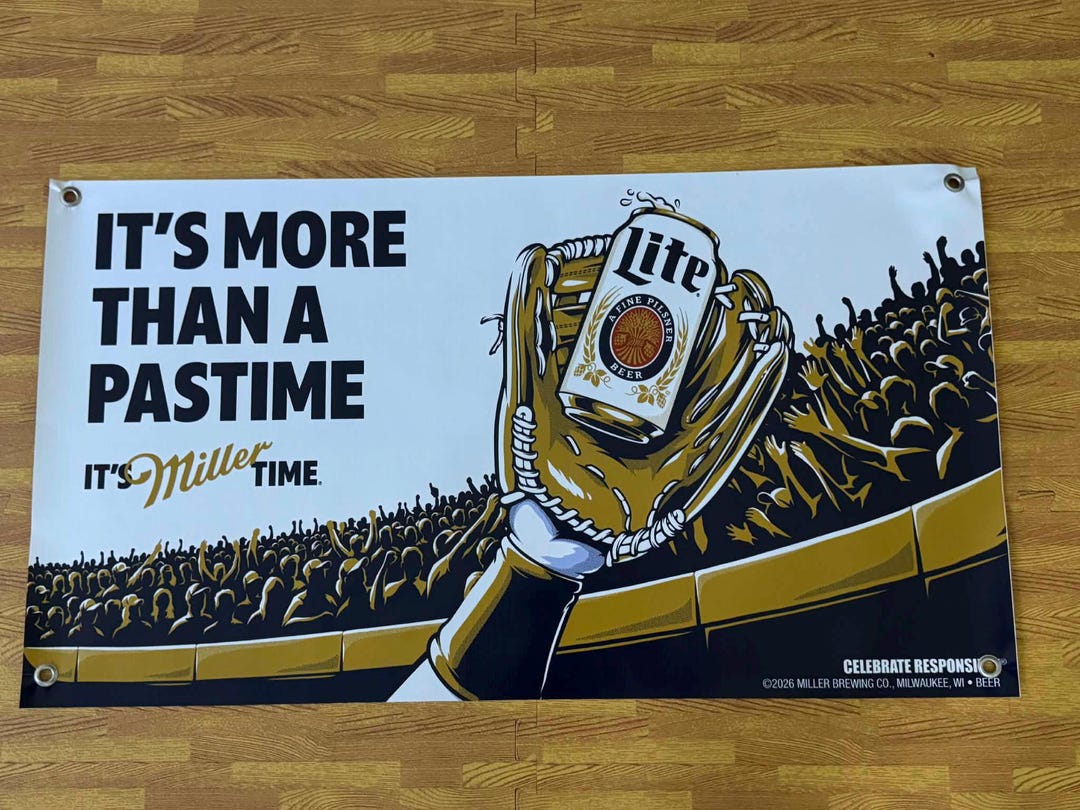 Miller Lite Beer Banner 26x48 Heavy Vinyl Bar Mancave Wall Decor New - Etsy