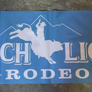 Busch Light Welcome Rodeo Fans Banner – 18" X 48" Polyester Sign ...