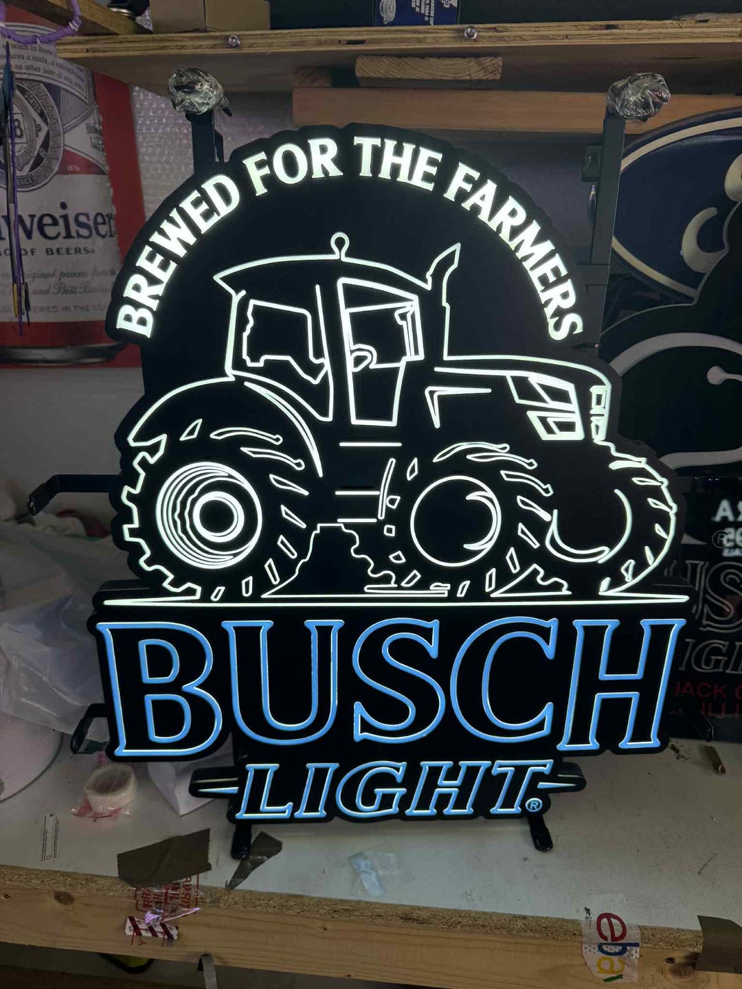 Pre-order Busch Light Tractor LED Sign – Brewed for the Farmers – 24 ...