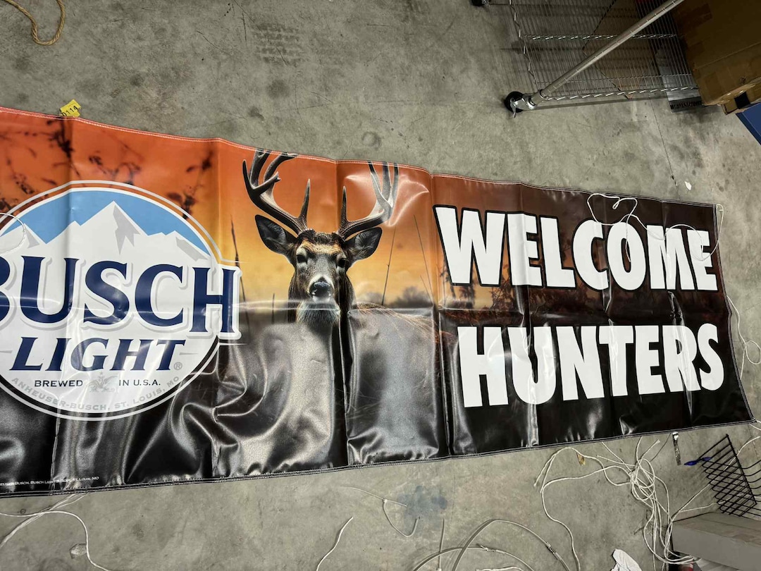 Hunting Cabin Decor MASSIVE NEW Lite Hunting - Welcome Hunters Mancave ...