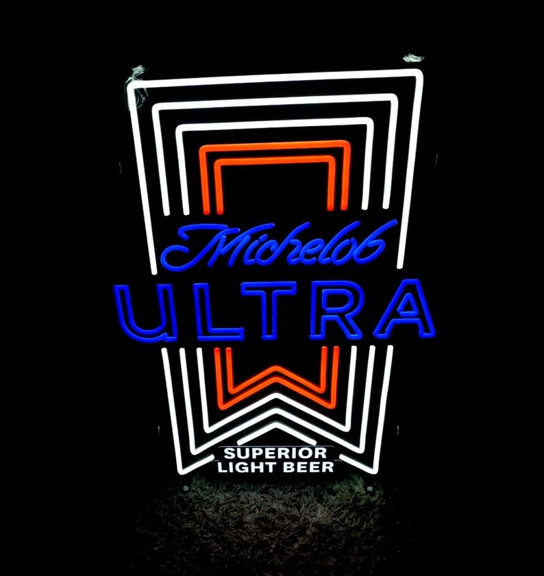 Michelob Ultra Beer Light-up LED Bar Sign – Vertical 22.5” X 32.5 ...