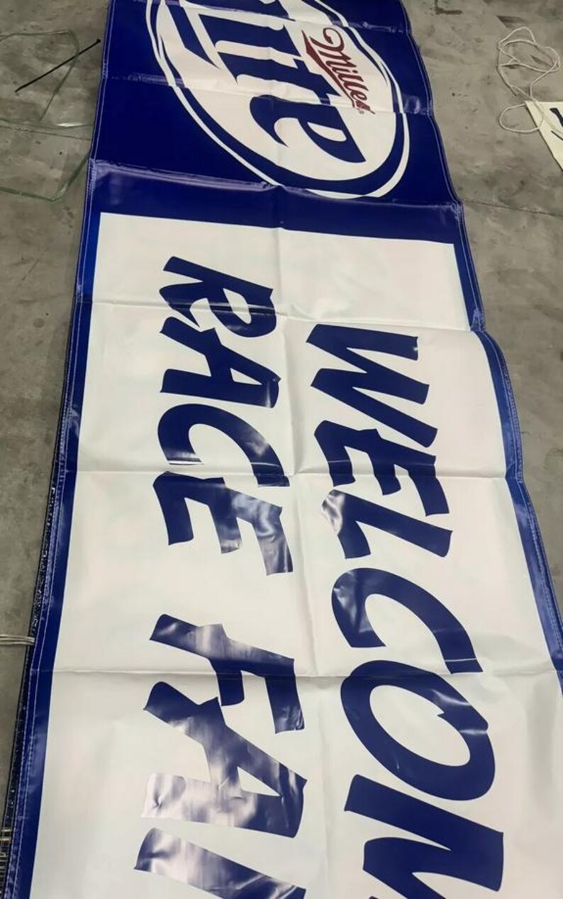 NASCAR Miller Lite Racing welcome Race Fans Banner, Nascar 3x10ft - Etsy