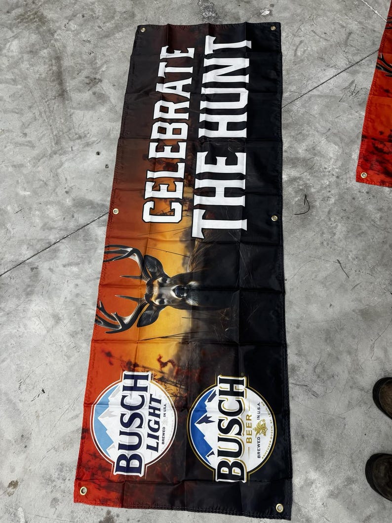 Busch Beer Celebrate the Hunt Banner - Etsy