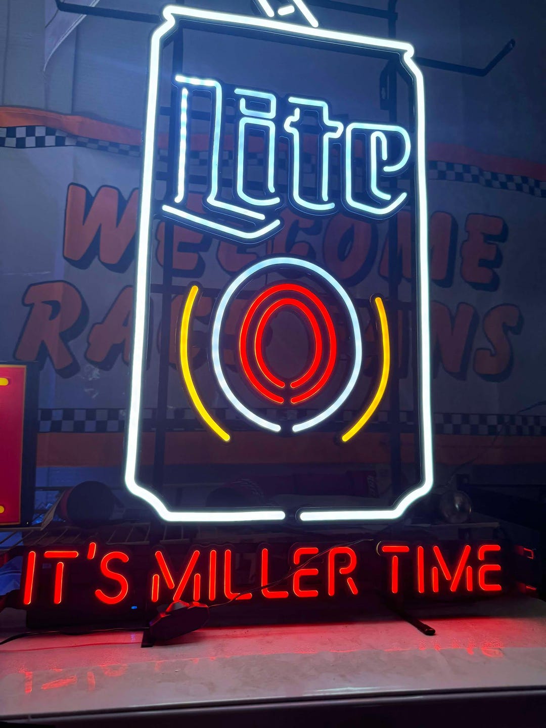 Lite Miller Time Beer LED Sign 2020 Edition (25”W X 35”H) – Man Cave ...
