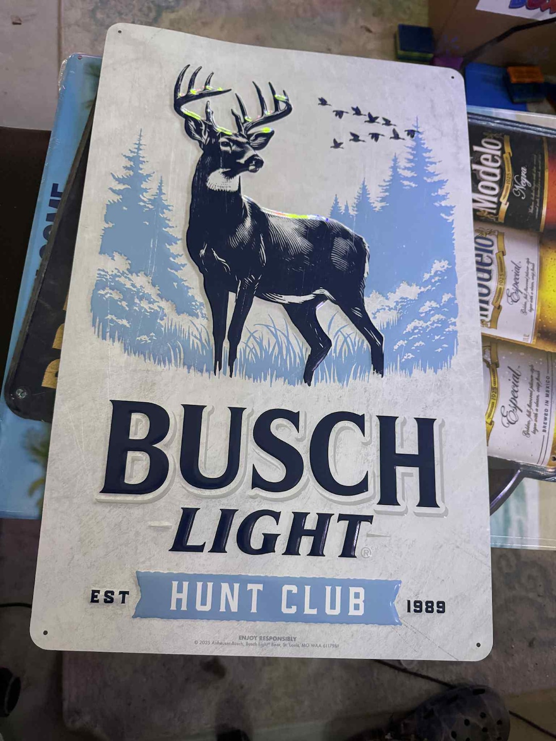 Rare Busch Light Hunt Club Metal Sign: Deer Hunting Decor - Etsy