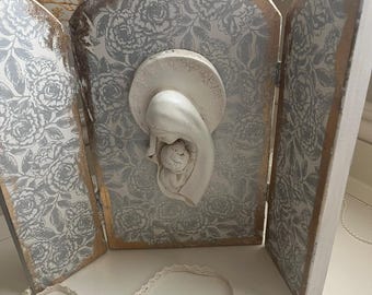 Virgin Mary- Sacred Heart- Religious Art-catholic Icon-catholic ...