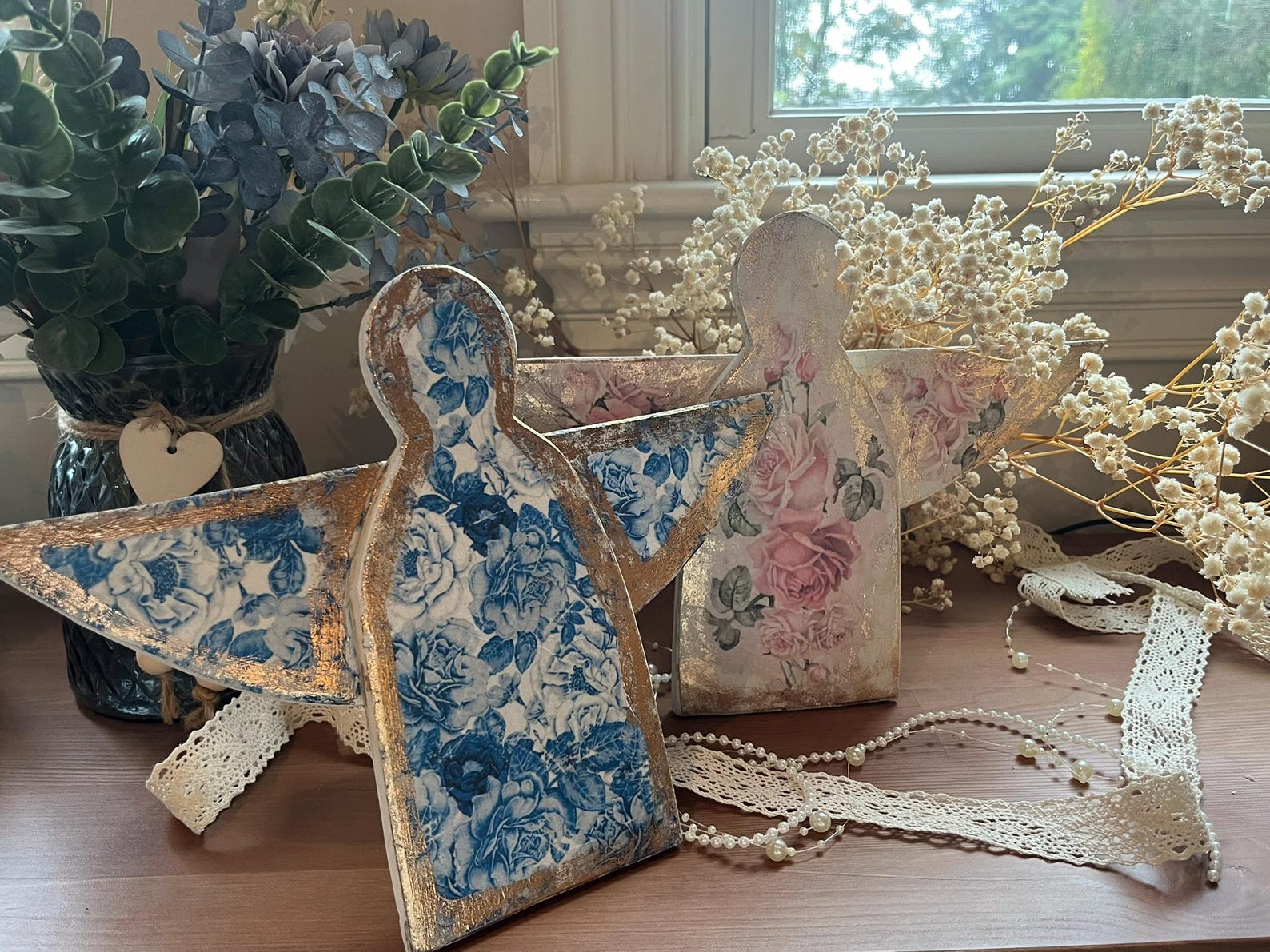 Christmas Angels, Rustic Angels, Wood Angels, Holy Spirit, Baptims, - Etsy