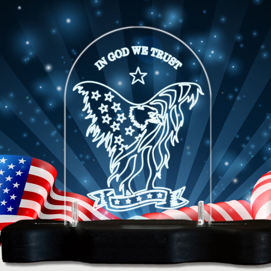 In God We Trust, LED Keepsakes, Led Signs, Lights, Memorial Gifts ...