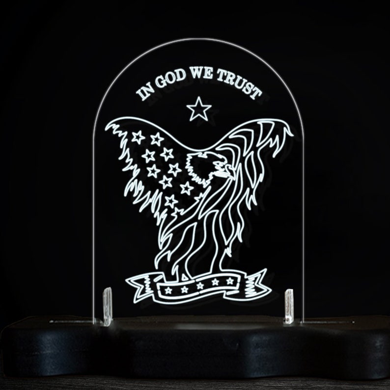 In God We Trust, LED Keepsakes, Led Signs, Lights, Memorial Gifts ...