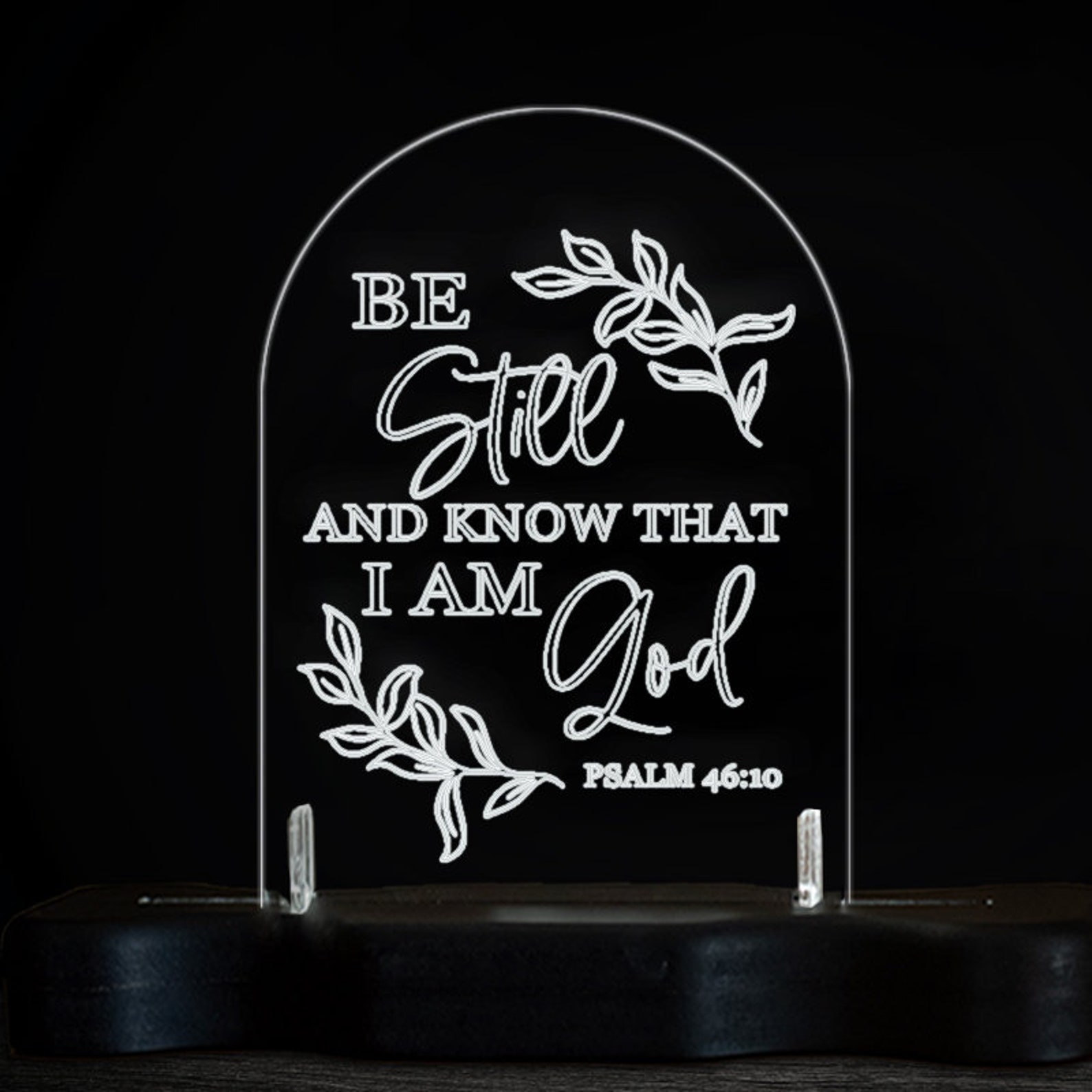 Psalm 46:10, Memorial Keepsakes, LED Keepsakes, Lights, Memorial Gifts ...
