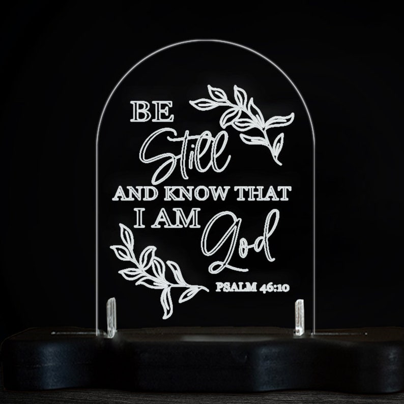 Psalm 46:10, Memorial Keepsakes, LED Keepsakes, Lights, Memorial Gifts ...