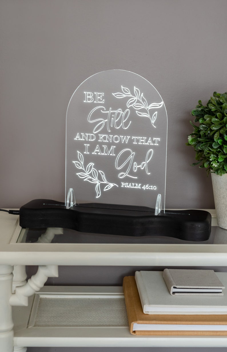 Psalm 46:10, Memorial Keepsakes, LED Keepsakes, Lights, Memorial Gifts ...