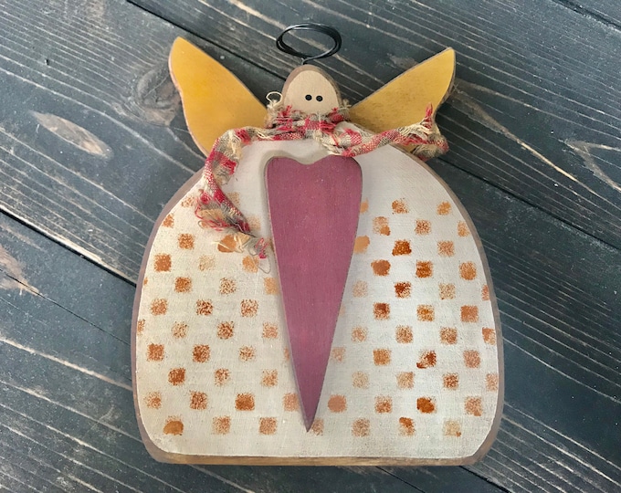 Wood Angel, Shelf Sitter - Etsy