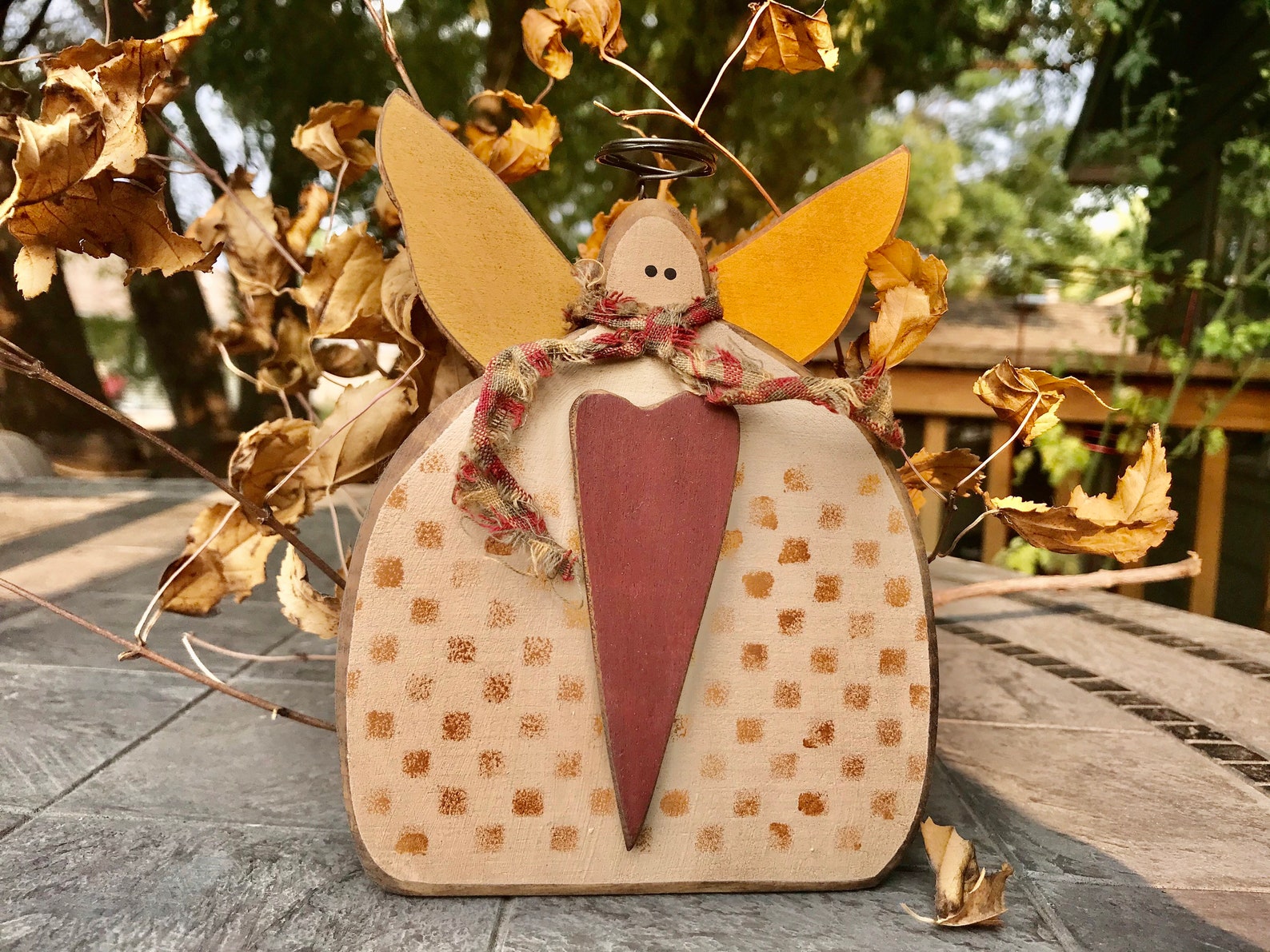 Wood Angel, Shelf Sitter - Etsy