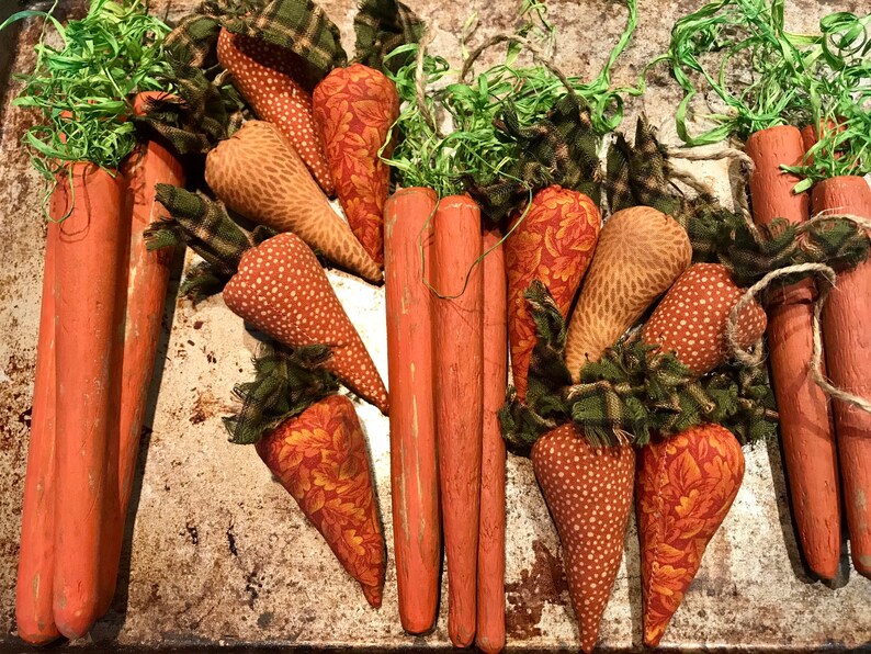 Wooden Carrots Bundle - Etsy