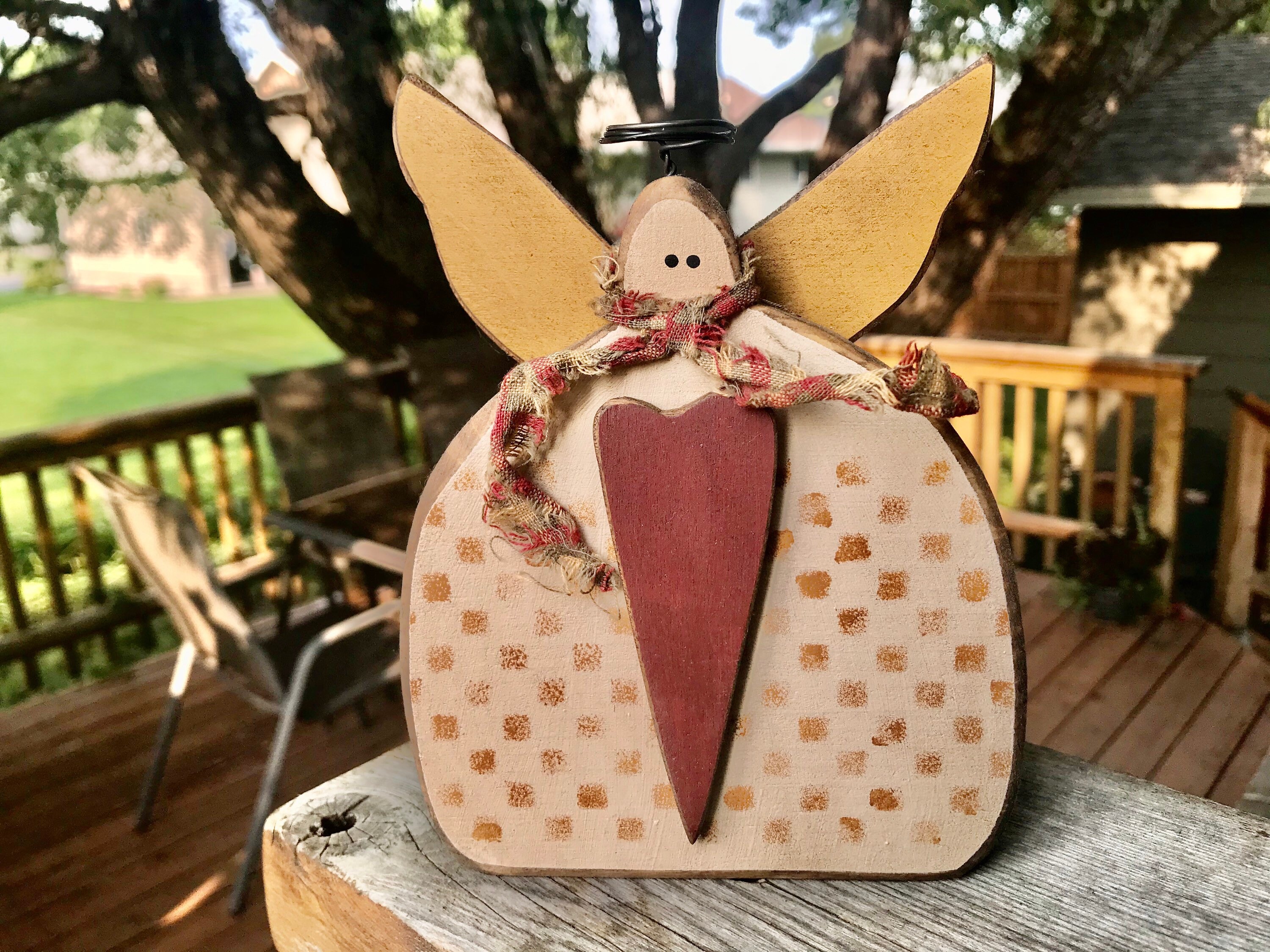 Wood Angel, Shelf Sitter - Etsy