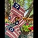 American Flag Cotton Fabric Hand Stiched - Etsy