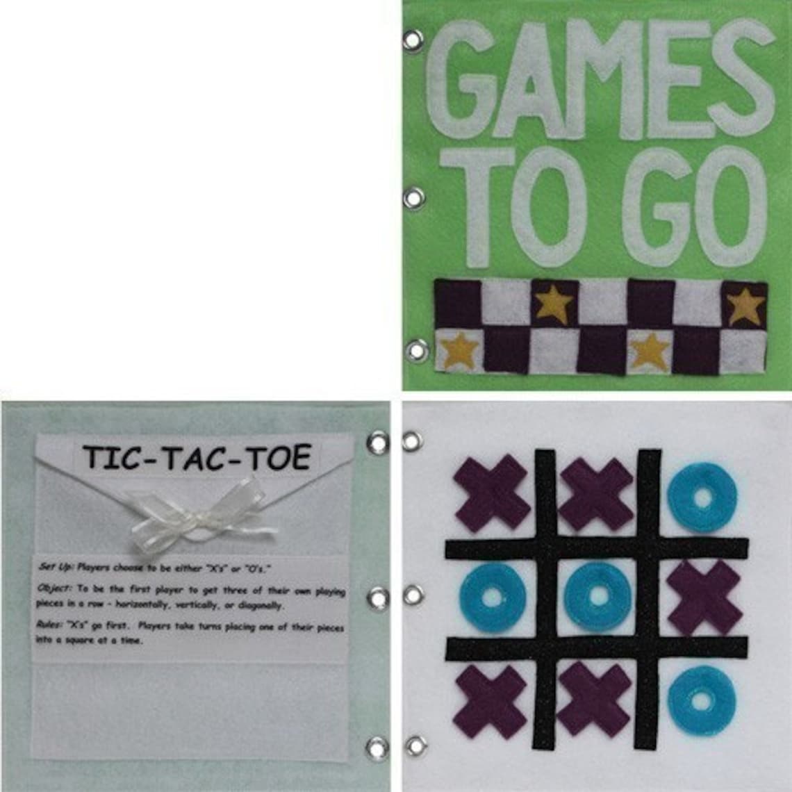 Games to Go | Quiet Book Pattern, Busy Book Pattern, Travel Toys ...