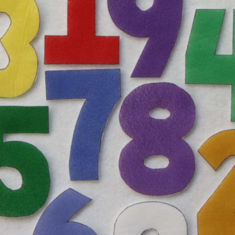 Felt Numbers - Etsy