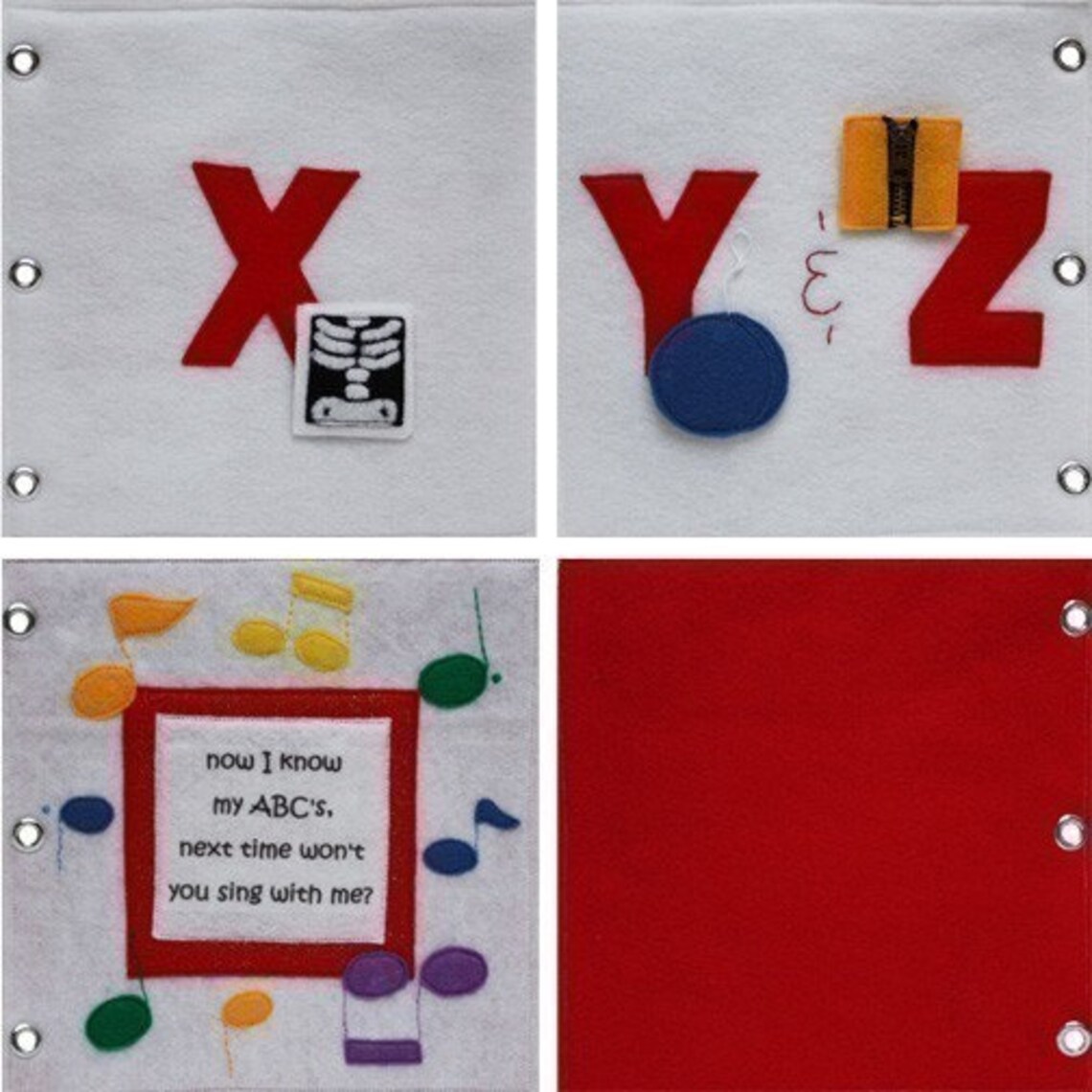 Sing My Abcs | Quiet Book Pattern, Busy Book Pattern, Travel Toys ...