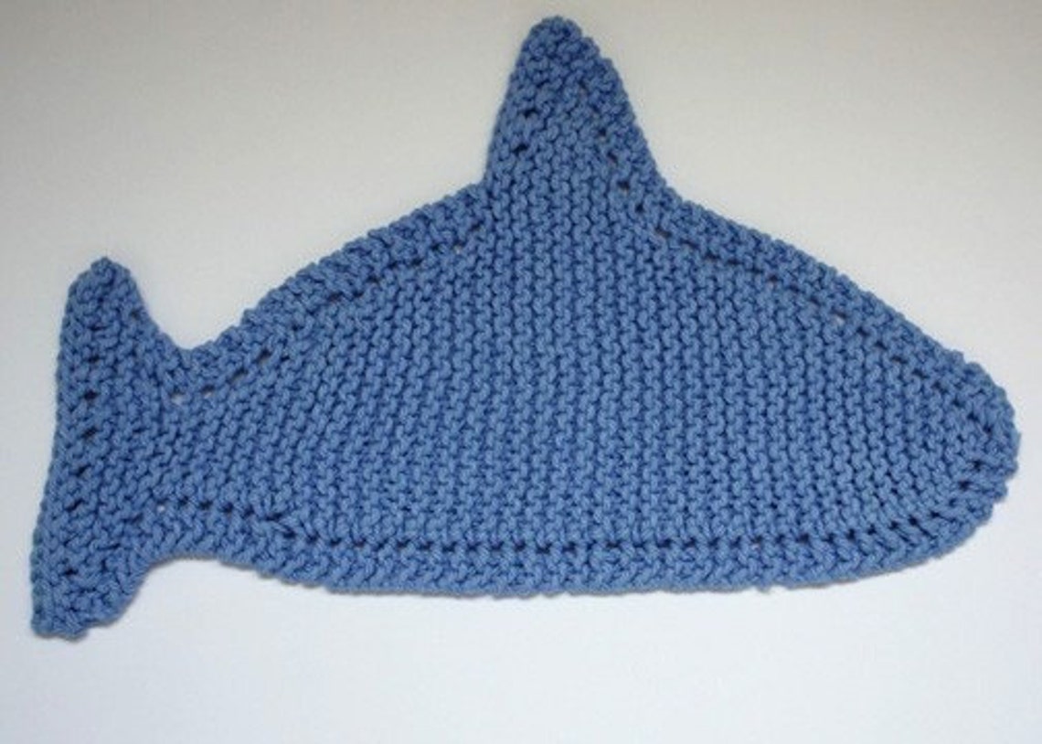Fish Cloths - Epattern for Fish and Shark Shaped Wash Cloths - Etsy
