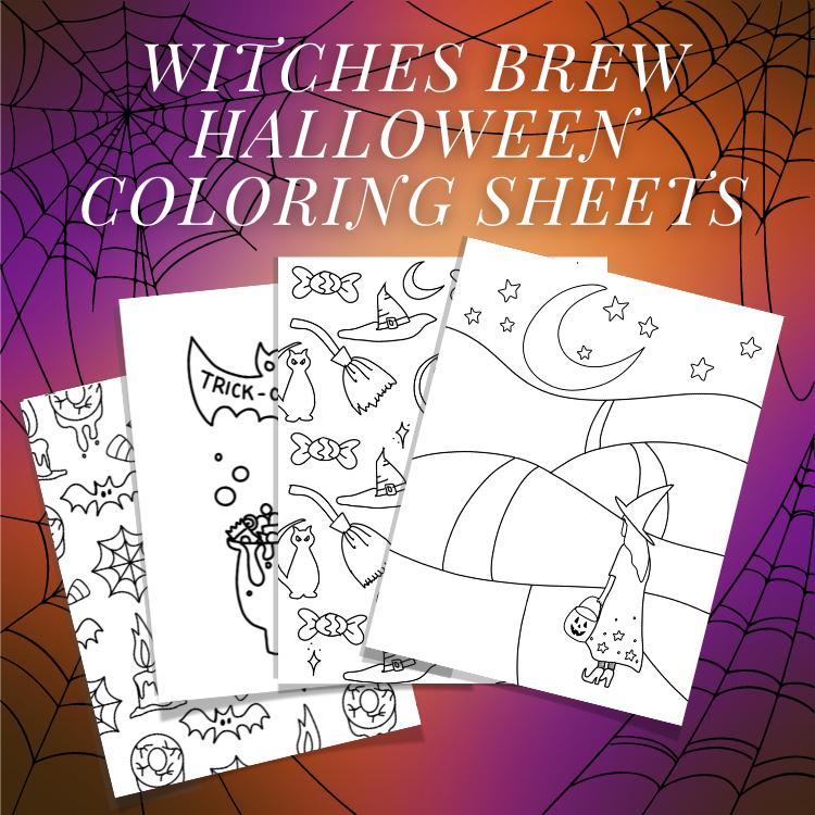 Witches Brew Halloween Coloring Page - Etsy