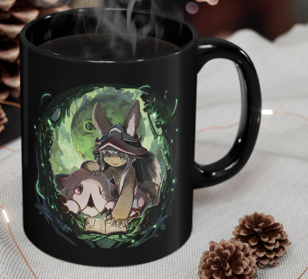 Nanachi and Mitty Adorable Black Mug (11oz, 15oz) Made in Abyss - Etsy