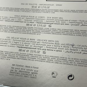 Givenchy Ysatis 3 Piece Gift Set Eau De Toilette Silk Body Veil Bath ...