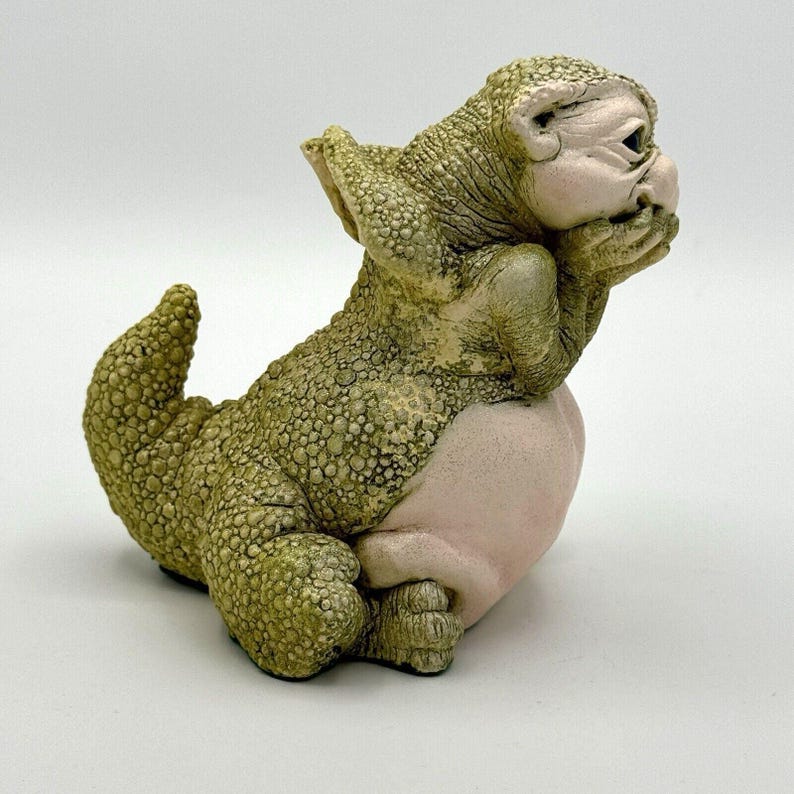 Vintage Dragon Keep Marty Sculpture 5105 Oops the Embarrassed Dragon ...