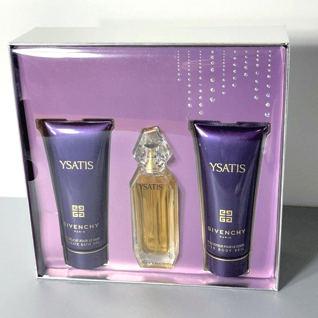 Givenchy Ysatis 3 Piece Gift Set Eau De Toilette Silk Body Veil Bath ...