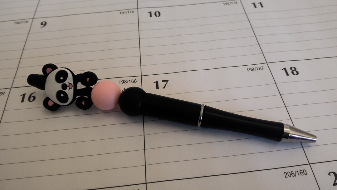 Buji Pink and Black Panda Pen With One Refill - Etsy