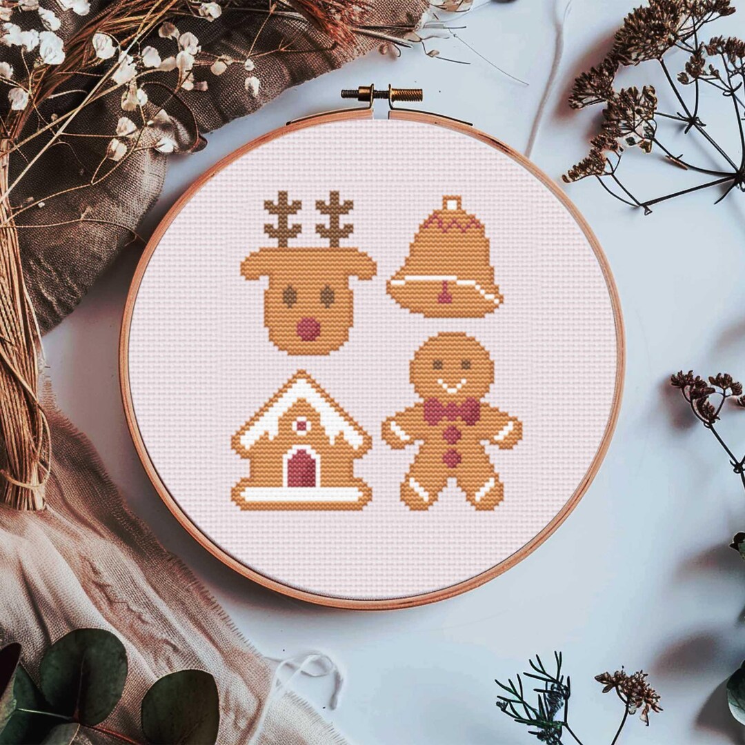Christmas Cookies Cross Stitch Pattern PDF | Instant Download | Easy ...