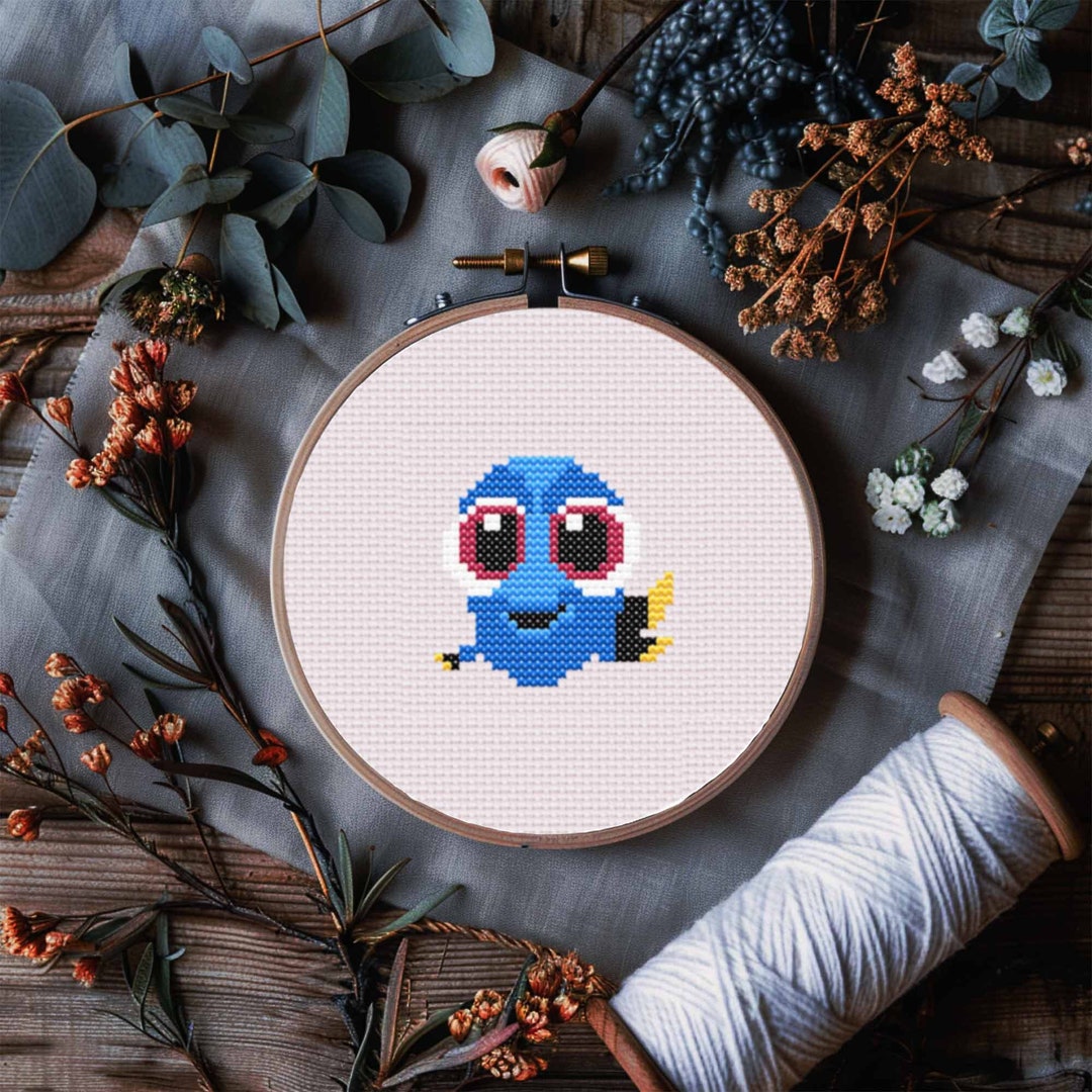 Dory Cross Stitch Pattern PDF | Instant Download | Modern Cross Stitch ...