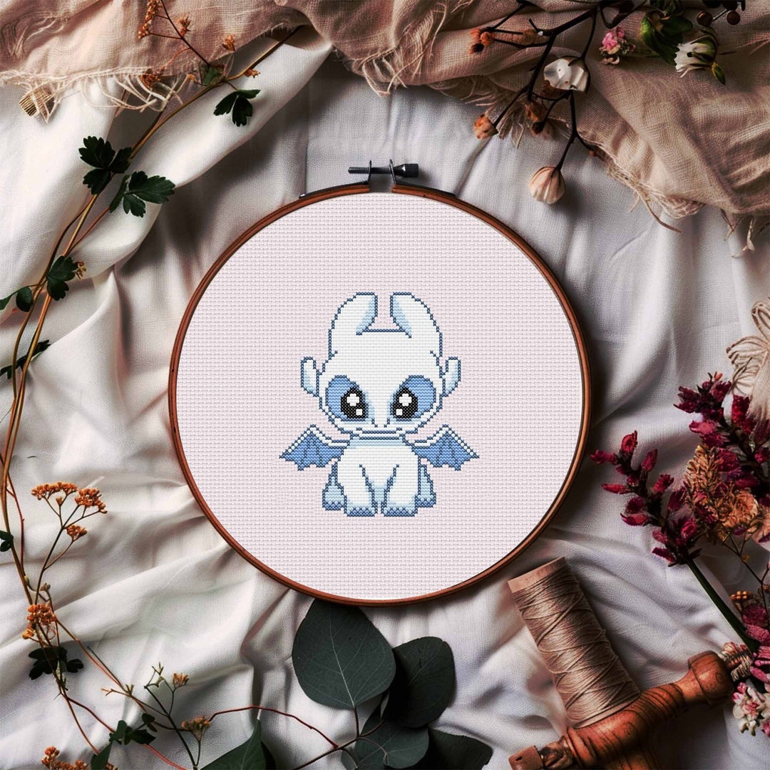 Light Fury Cross Stitch Pattern PDF | Instant Download | Modern Cross ...