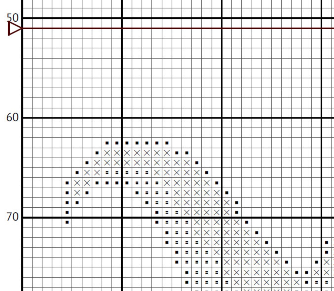 Bruni With Snowflakes Cross Stitch Pattern: Frozen Design (PDF Pattern ...